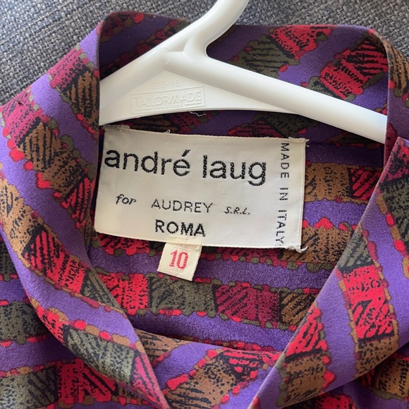 Andre Laug | Tops | 7s Vintage Andre Laug Couture Silk Blouse | Poshmark